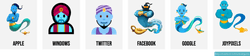 🧞 Genie emojis 🧞‍♂️🧞‍♀️