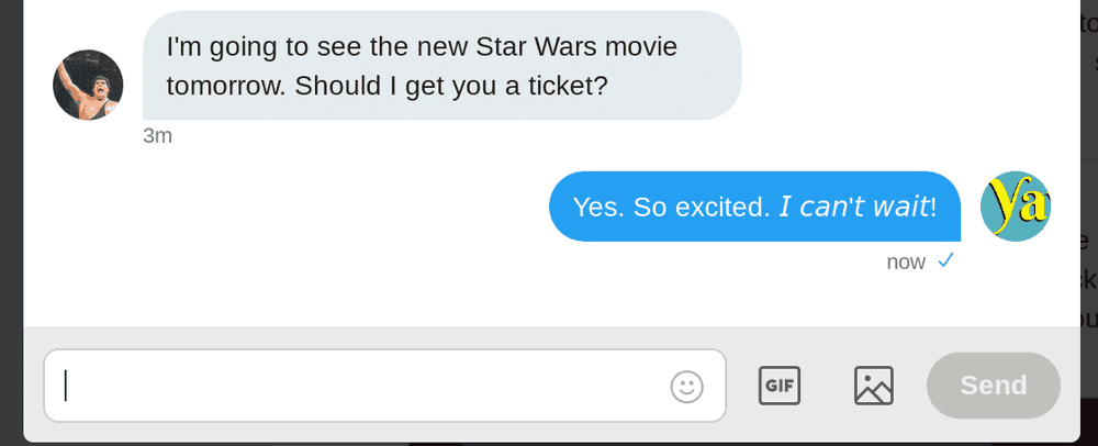 How do I write in italics on Twitter?