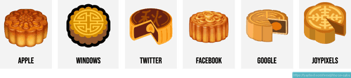 🥮 Moon cake emoji