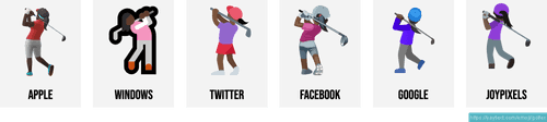 🏌️ Golfer emojis 🏌🏻🏌🏼🏌🏽🏌🏾🏌🏿🏌️‍♂️🏌️‍♀️