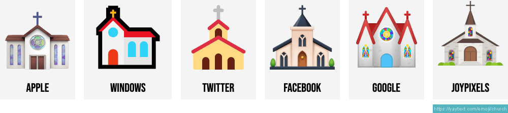 ⛪ Church emoji