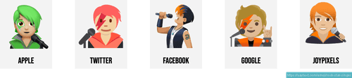 🧑‍🎤 Emojis de cantantes/estrellas de rock