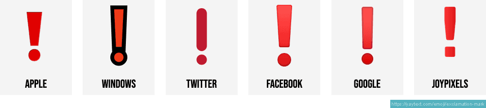 Exclamation mark emoji