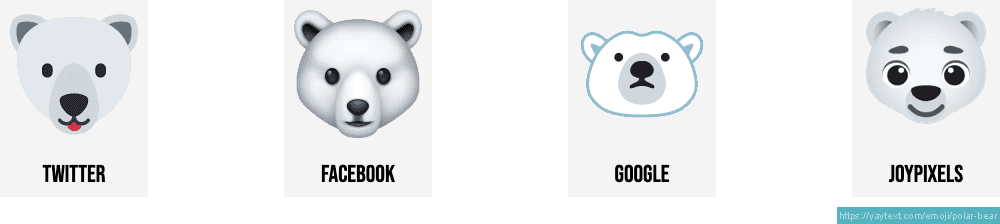 🐻‍ ️ Polar bear emoji