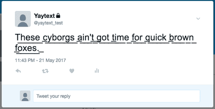 Unicode Sous-ligné -Sousligné