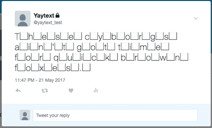 Unicode Bubble Text