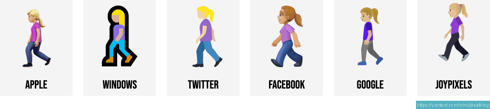 🚶 Walking emojis 🚶🏻🚶🏼🚶🏽🚶🏾🚶🏿🚶‍♂️🚶‍♀️