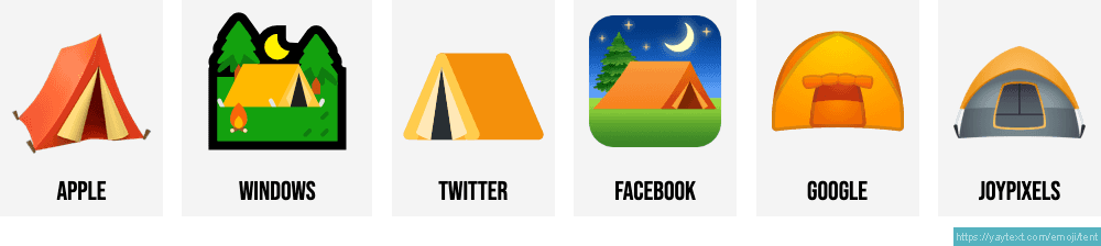 ⛺ Tent emoji