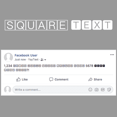 Square Text - It's hip to be