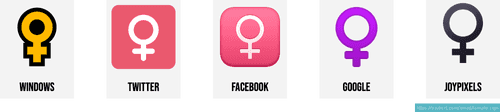 ♀️ Female gender symbol emoji