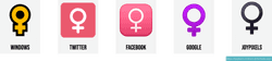 ♀️ Female gender symbol emoji