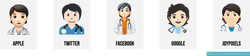 🧑‍⚕️ Émojis d'infirmière, de médecin et d'agent de santé 👩‍⚕️