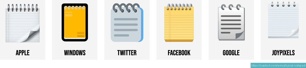 🗒️ Spiral notepad emoji