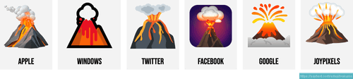 🌋 Emoji volcan