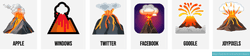 🌋 Emoji vulcano