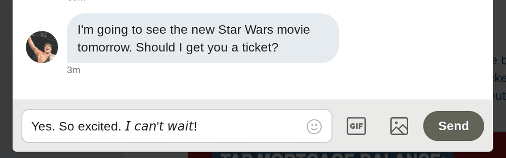 How do I write in italics on Twitter?