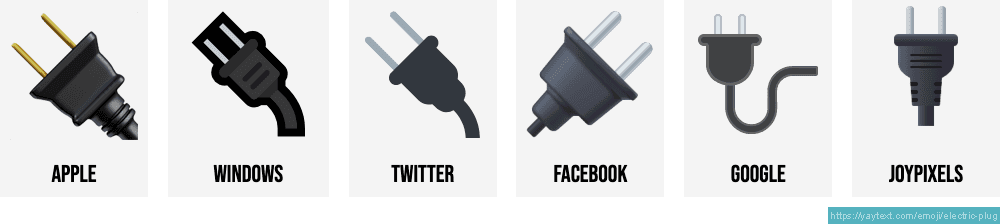 🔌 Electric plug emoji