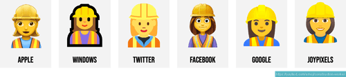 👷 Construction worker emojis 👷🏻👷🏼👷🏽👷🏾👷🏿👷‍♂️👷‍♀️