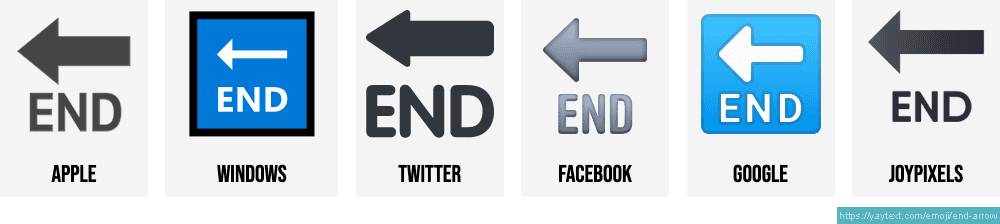 🔚 END arrow emoji
