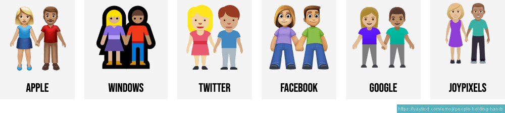 🧑‍🤝‍🧑 People holding hands emojis (100+ skin tone variations) 🧑🏻‍🤝‍🧑🏽🧑🏻 ...
