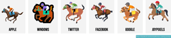 🏇 Horse racing emojis 🏇🏻🏇🏼🏇🏽🏇🏾🏇🏿