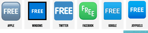🆓 FREE button emoji