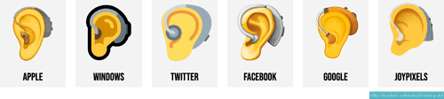 🦻 Ear w/ hearing aid emojis 🦻🏻🦻🏼🦻🏽🦻🏾🦻🏿