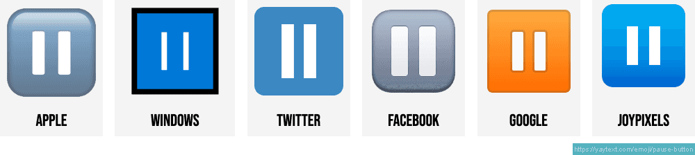 ⏸️ Pause button emoji