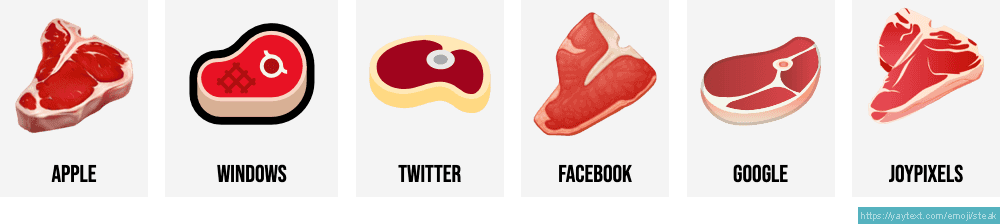 🥩 Steak / cut of meat emoji