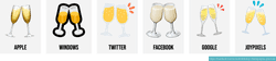🥂 Clinking champagne glasses emoji