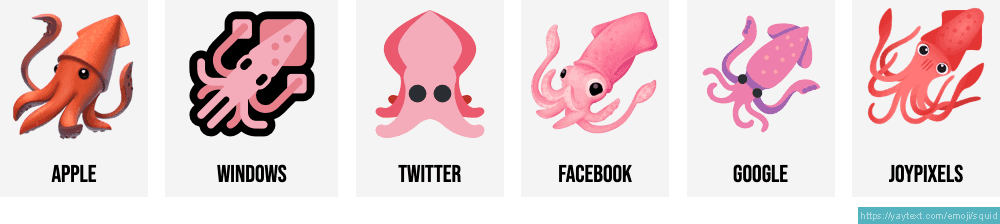 🦑 Squid emoji