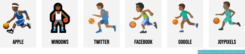 ⛹️ Basketball player emojis ⛹🏻⛹🏼⛹🏽⛹🏾⛹🏿⛹️‍♂️⛹️‍♀️