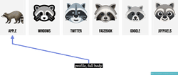 🦝 Raccoon emoji