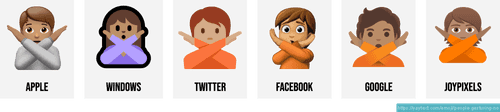 🙅 Person gesturing NO emojis 🙅🏻🙅🏼🙅🏽🙅🏾🙅🏿🙅‍♂️🙅‍♀️