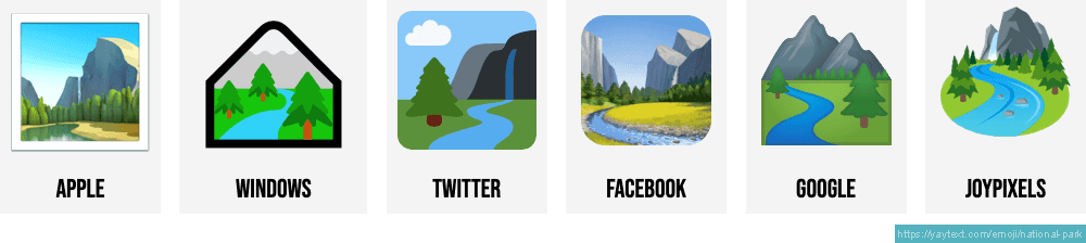 🏞️ National park emoji