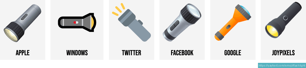 🔦 Flashlight emoji