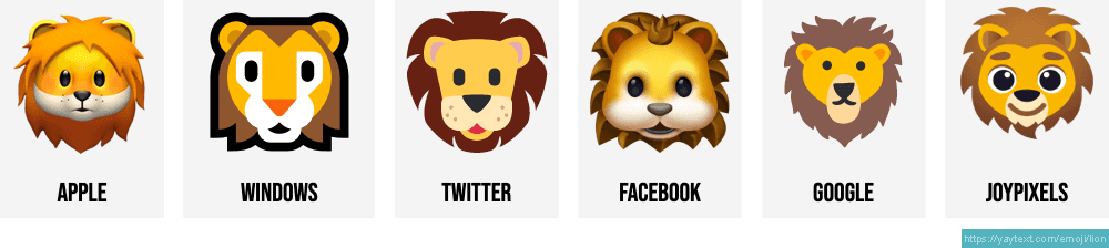 🦁 Lion emoji