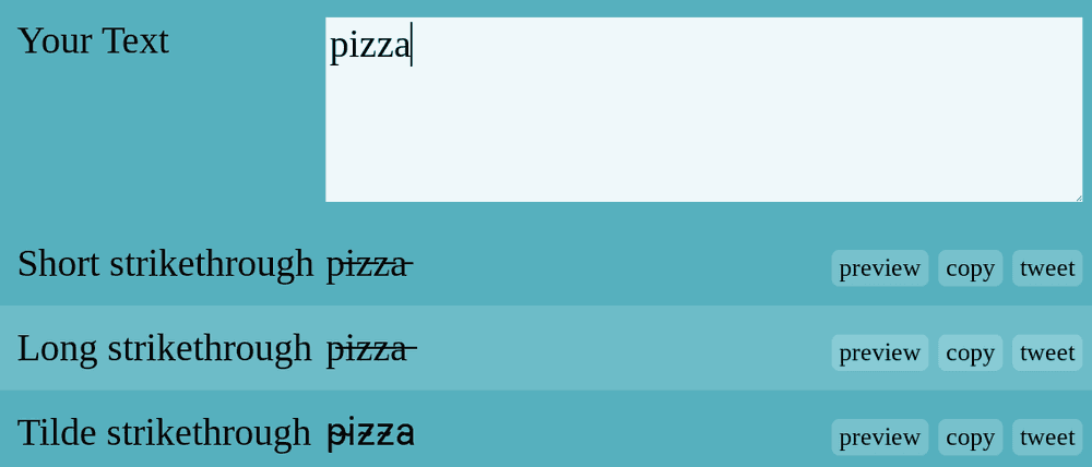 How do I strikethrough text on Facebook?