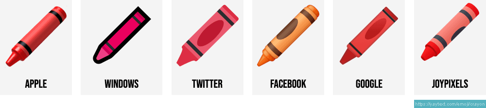 🖍️ Crayon emoji