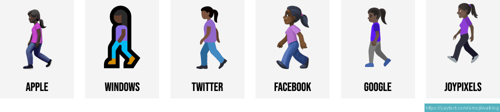 🚶 Walking emojis 🚶🏻🚶🏼🚶🏽🚶🏾🚶🏿🚶‍♂️🚶‍♀️