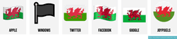 🏴󠁧󠁢󠁷󠁬󠁳󠁿 Flag of Wales emoji
