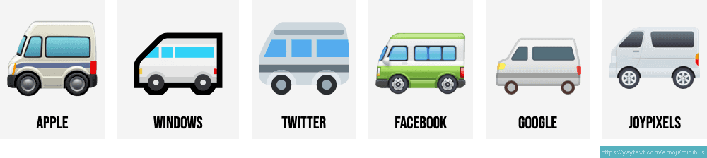 🚐 Minibus emoji