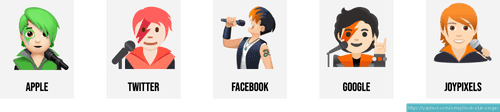 🧑‍🎤 Singer / rock star emojis 🧑🏻‍🎤🧑🏼‍🎤🧑🏽‍🎤🧑🏾‍🎤🧑🏿‍🎤👨‍🎤👩‍🎤