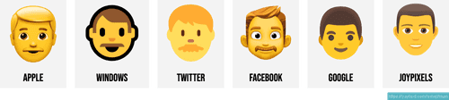👨 Man emojis (w/ 40+ skin, hair colors, & facial hair combos) 👨🏻🧔🏼👨🏽‍🦰👨 ...