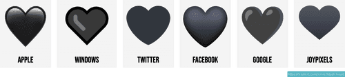 🖤 Emoji de corazón negro
