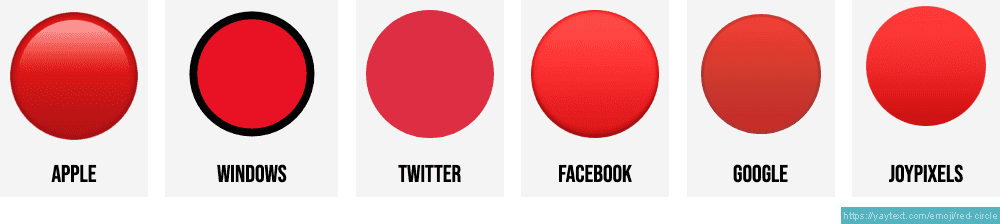 🔴 Red circle emoji