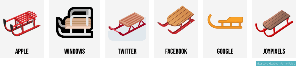 🛷 Sled emoji