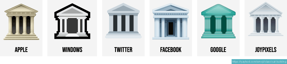 🏛️ Classical building emoji