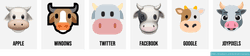 🐮 Emoji de cara de vaca