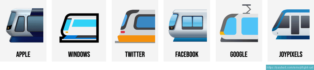 🚈 Light rail emoji